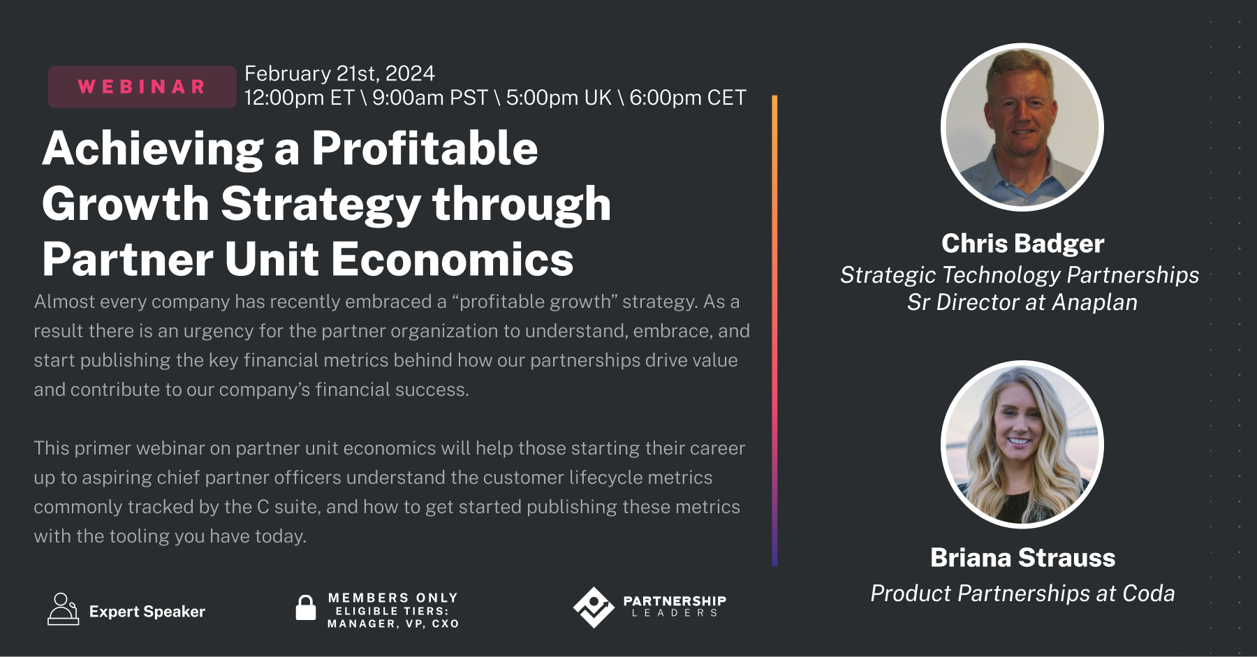 Partnership Leaders: Achieving a Profitable Growth Strategy through ...