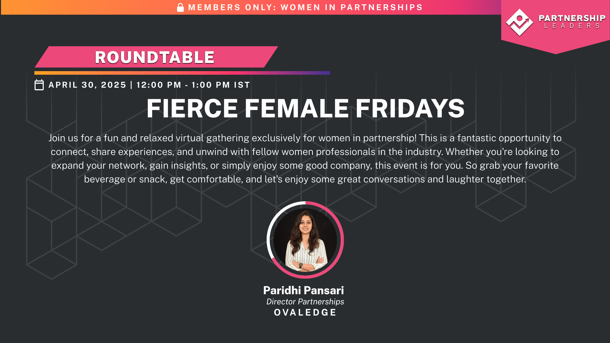 Partnership Leaders: Fierce Female Fridays